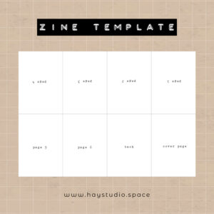 3 DIY Zine Ideas You Can Try at Home (Free Template) ⋆ HAY studio