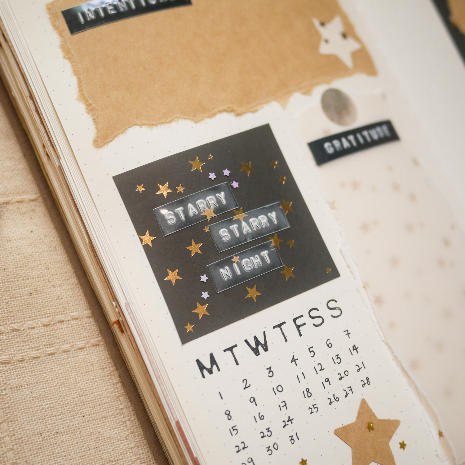 August Bullet Journal Setup - Starry Night Theme (Free Printable!) ⋆ ...
