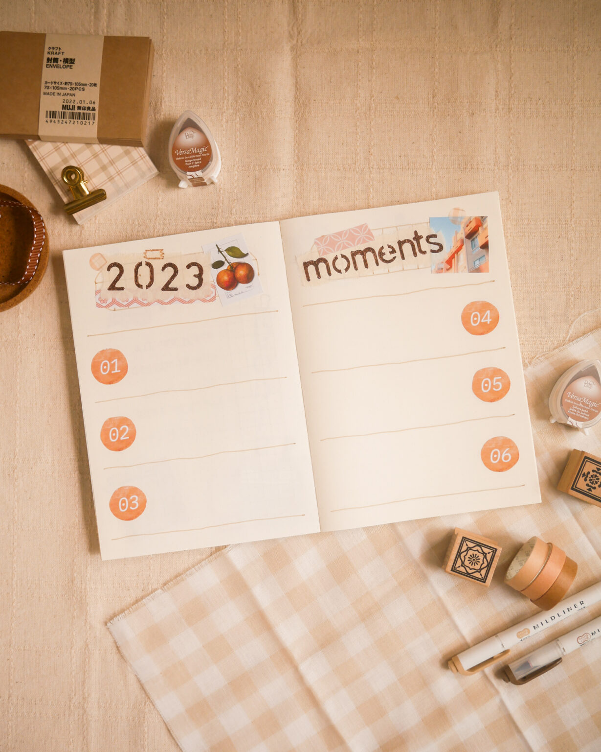 2023 Bullet Journal Setup - Refreshing Tangerine Mood Board Theme ⋆ HAY ...