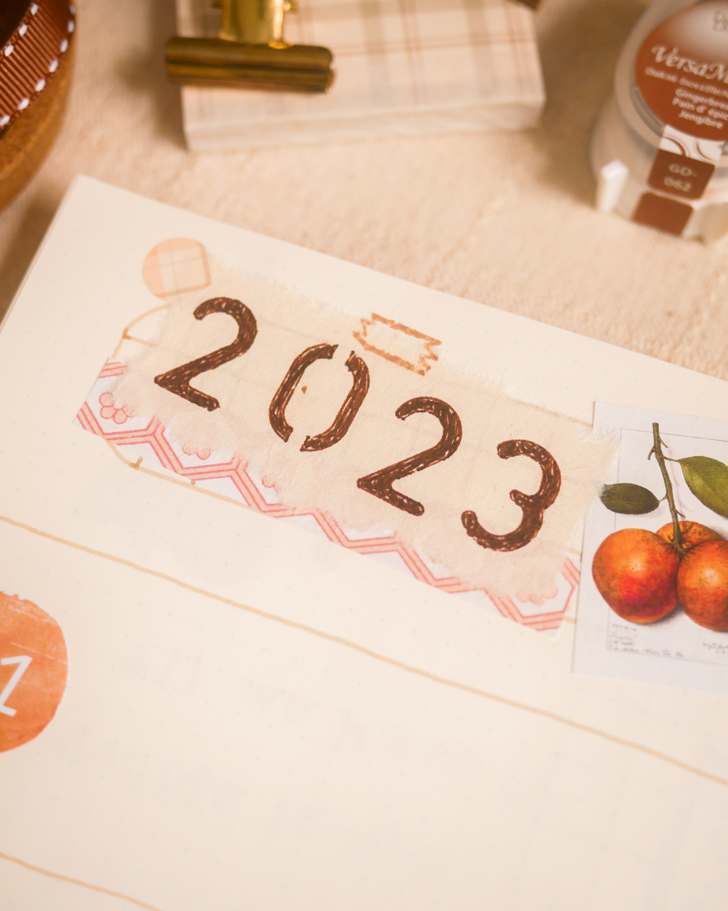 2023 Bullet Journal Setup - Refreshing Tangerine Mood Board Theme ⋆ HAY ...