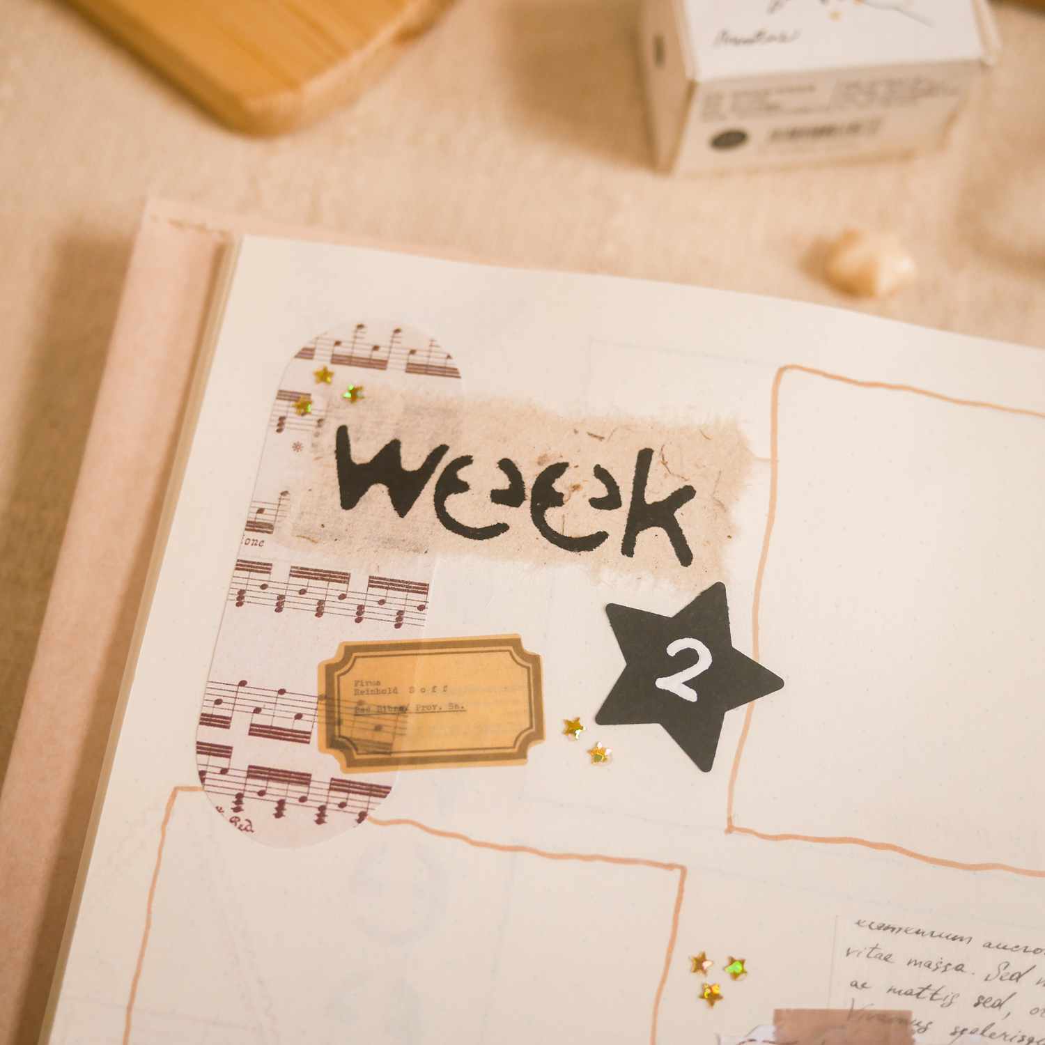 February Bujo Setup - Neutral Vintage Letter Theme (Free Printable!) ⋆ ...