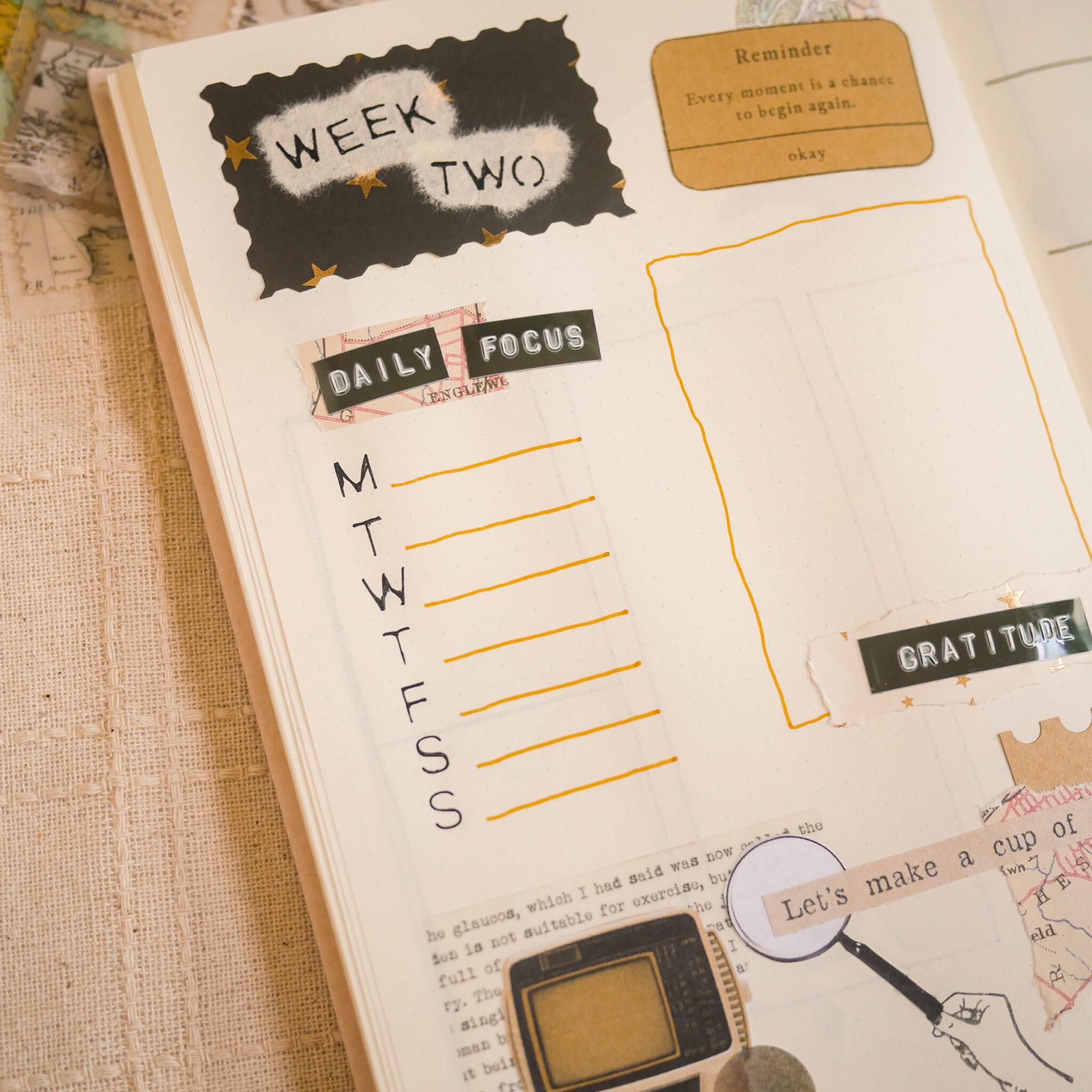 April Bujo Setup - Urban Dreams Theme (Free Printable!) ⋆ HAY studio