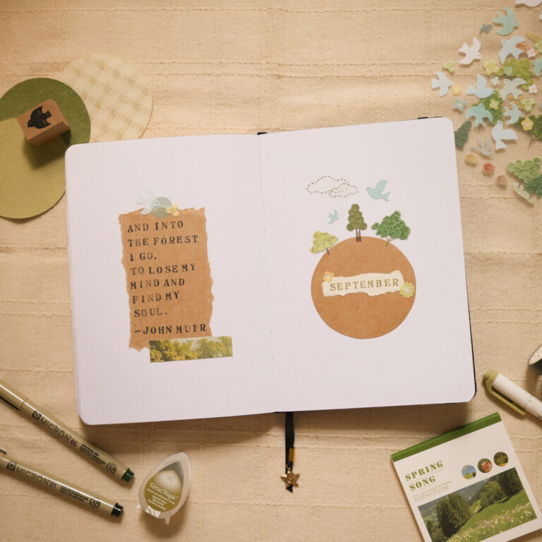 September Plan With Me - Forest Bujo Theme ⋆ HAY studio