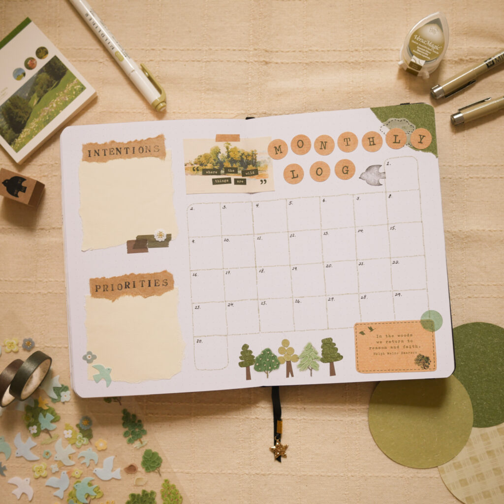 September Plan With Me - Forest Bujo Theme ⋆ HAY studio