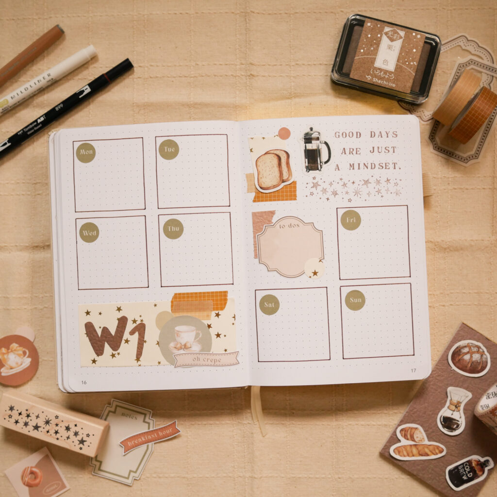 January Bujo Setup 2025 - Breakfast Theme (Free Printable!) ⋆ HAY studio