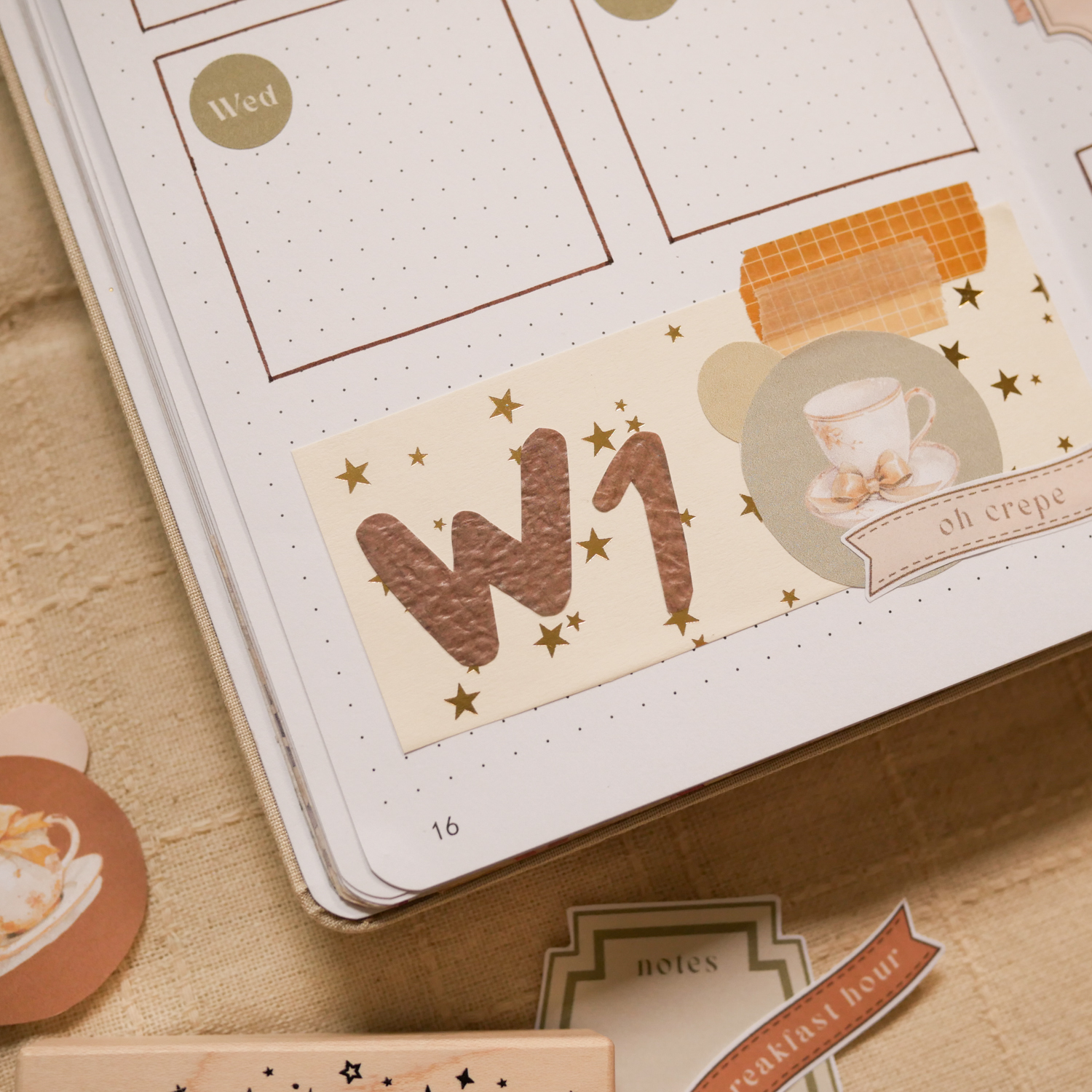 January Bujo Setup 2025 - Breakfast Theme (Free Printable!) ⋆ HAY studio