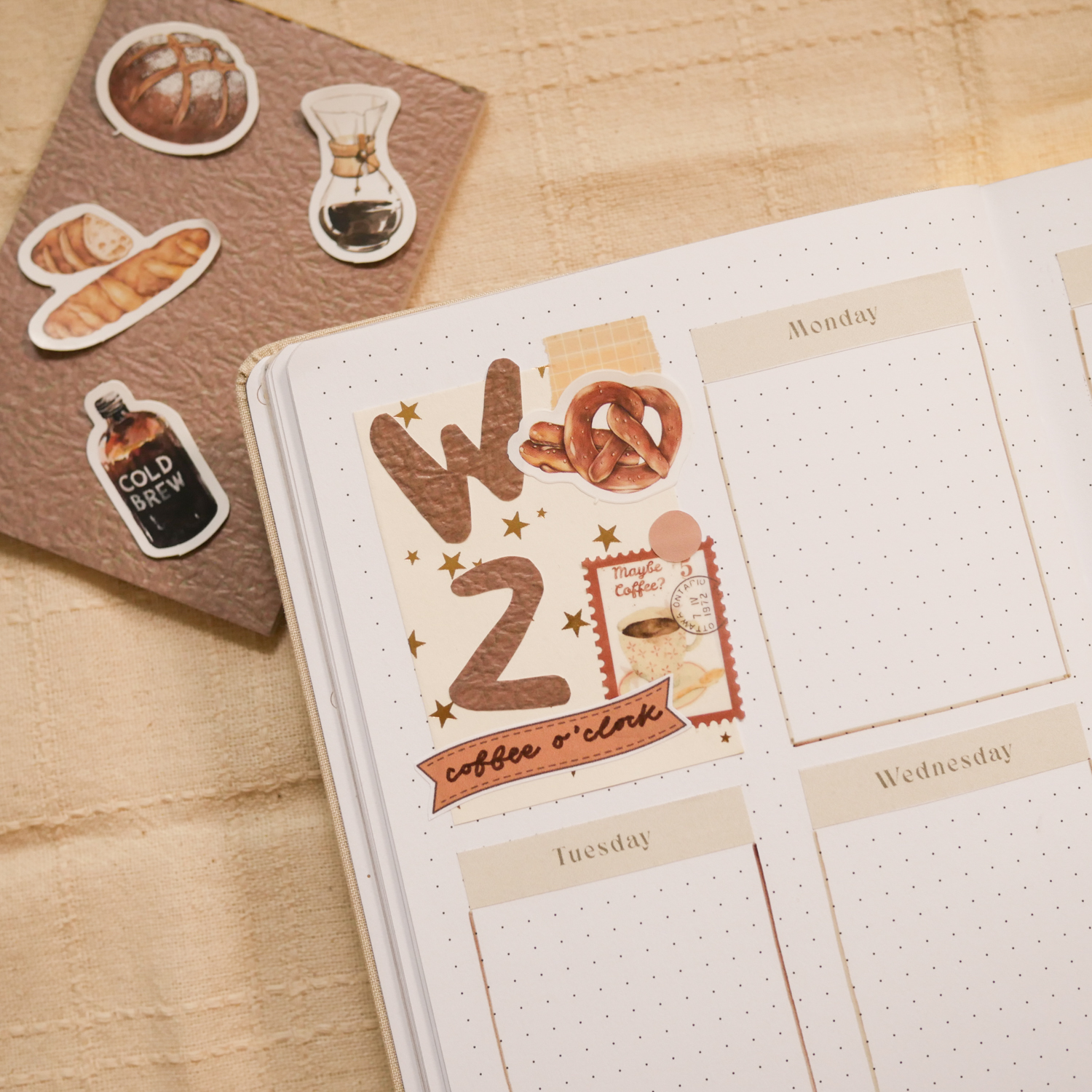 January Bujo Setup 2025 - Breakfast Theme (Free Printable!) ⋆ HAY studio