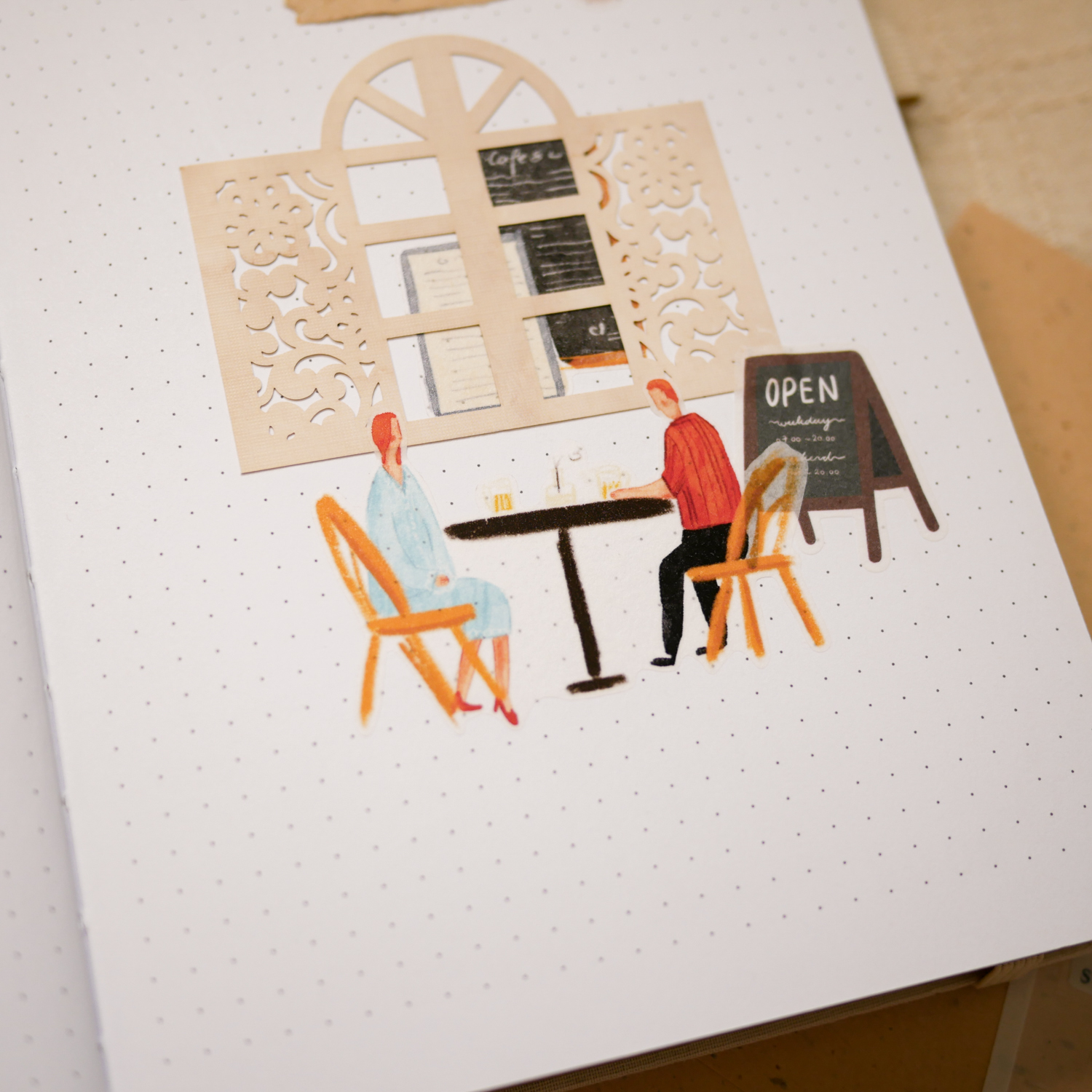 April Bujo Setup 2025 - Spring Cafe Theme (Free Printable!) ⋆ HAY studio