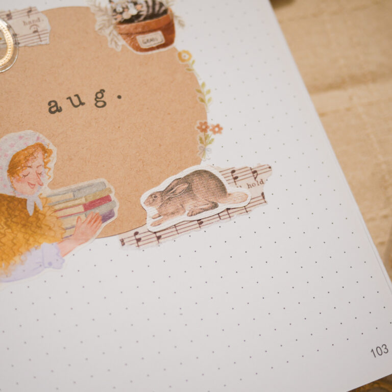 August Bujo Setup 2025 - Garden Library Theme (Free Printable!) ⋆ HAY ...