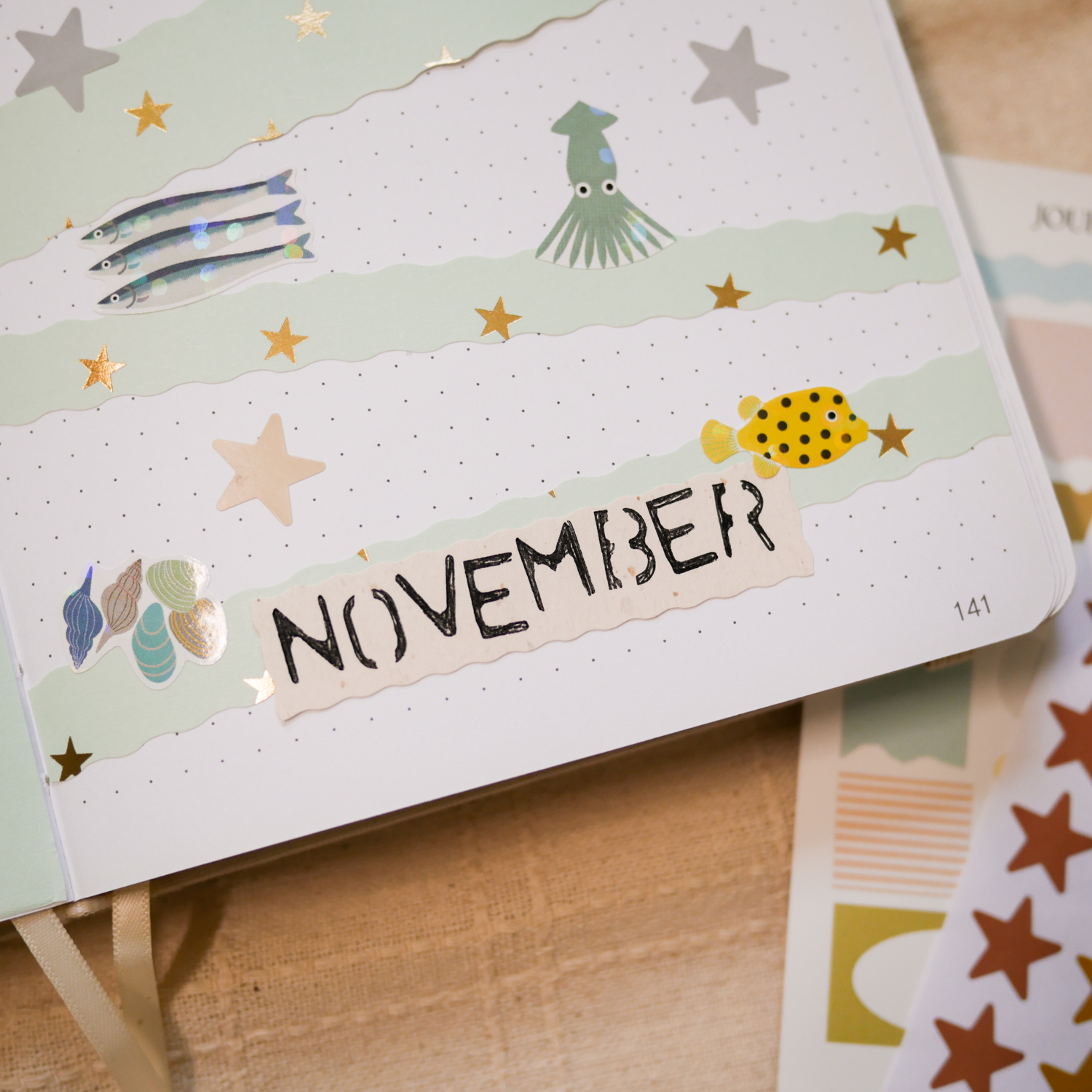 November Bujo Setup 2025 - Sea Creatures Theme (Free Printable!) ⋆ HAY ...